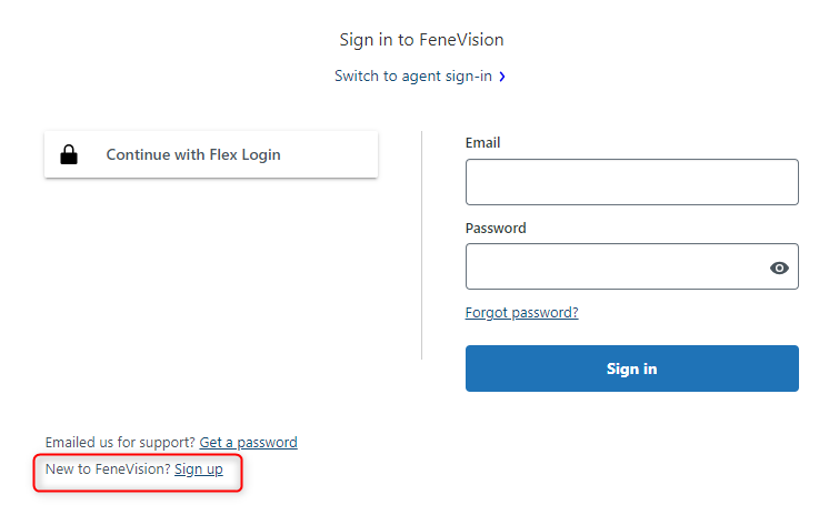 FeneVision Support Center - Register or Reset Your Password – FeneVision