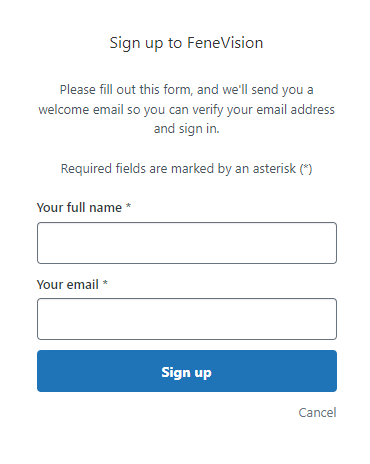 FeneVision Support Center - Register or Reset Your Password – FeneVision