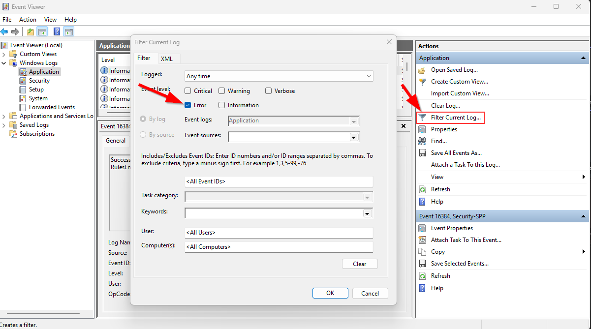 How to find FeneVision Errors in Event Viewer – FeneVision